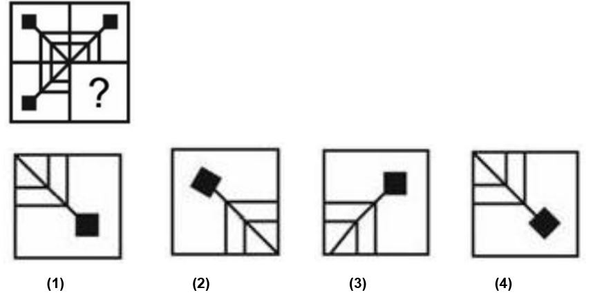 Answer- Select the figure from the options that can replace the question mark..311929