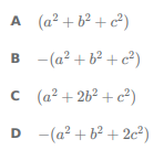 Answer-The value of x which satisfies the equation (x+a2+2c2) / (b+c ...