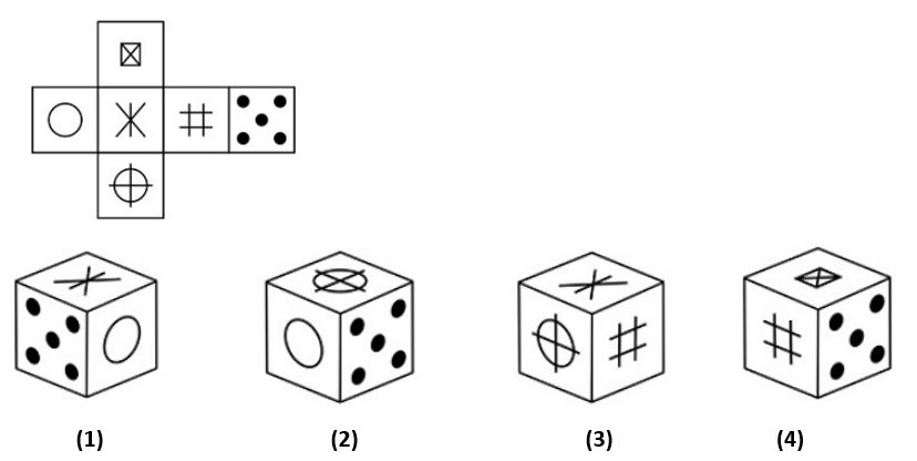 Answer- Which of the following cube in the answer figure cannot be made based..260028