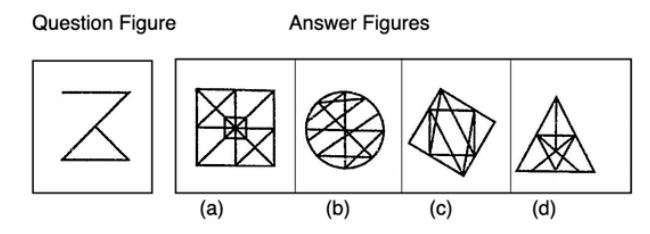 Answer-Find out that answer figure in which the question figure is embedded. ..279224